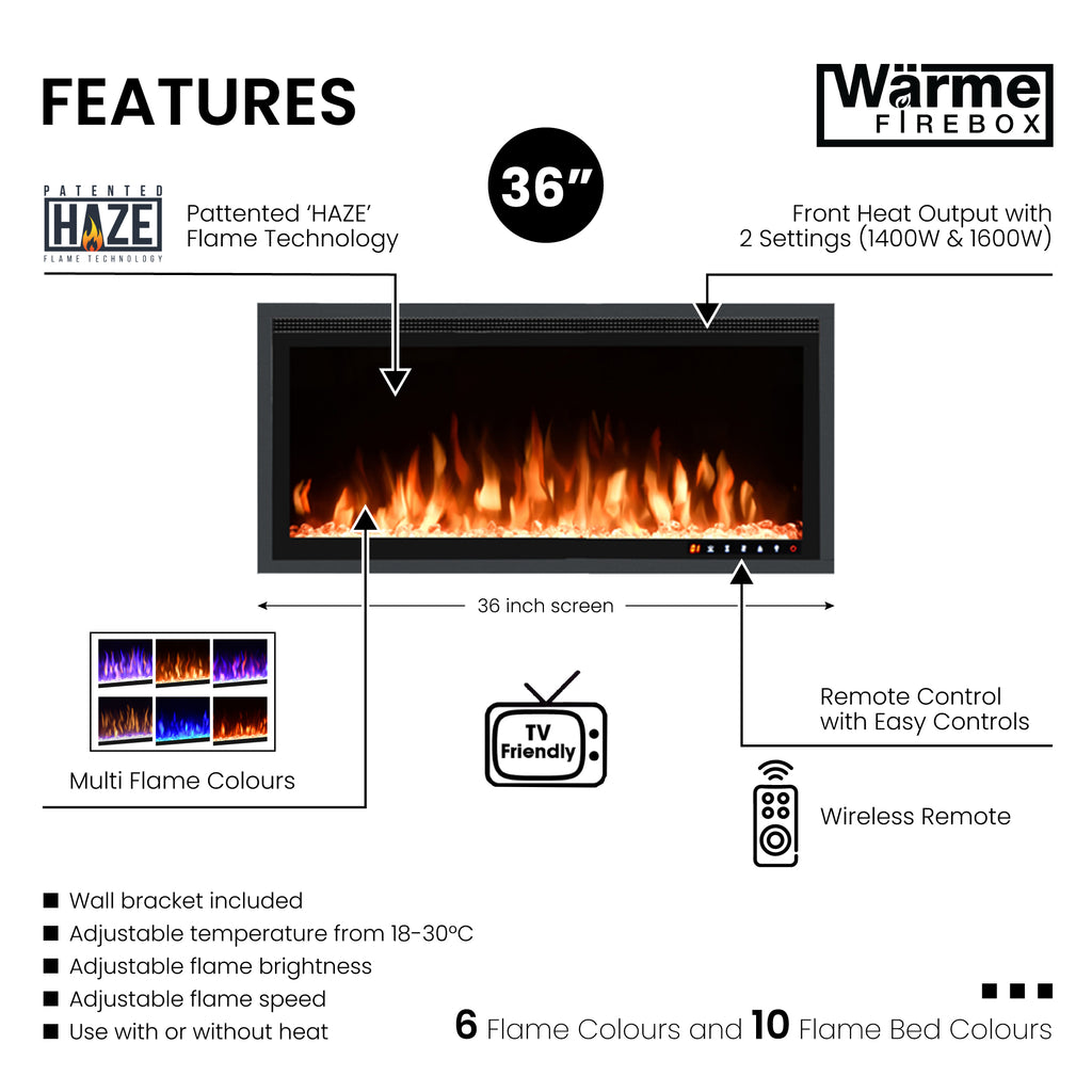 Wärme Firebox Panoramic 36 – Wärme Designer Heaters